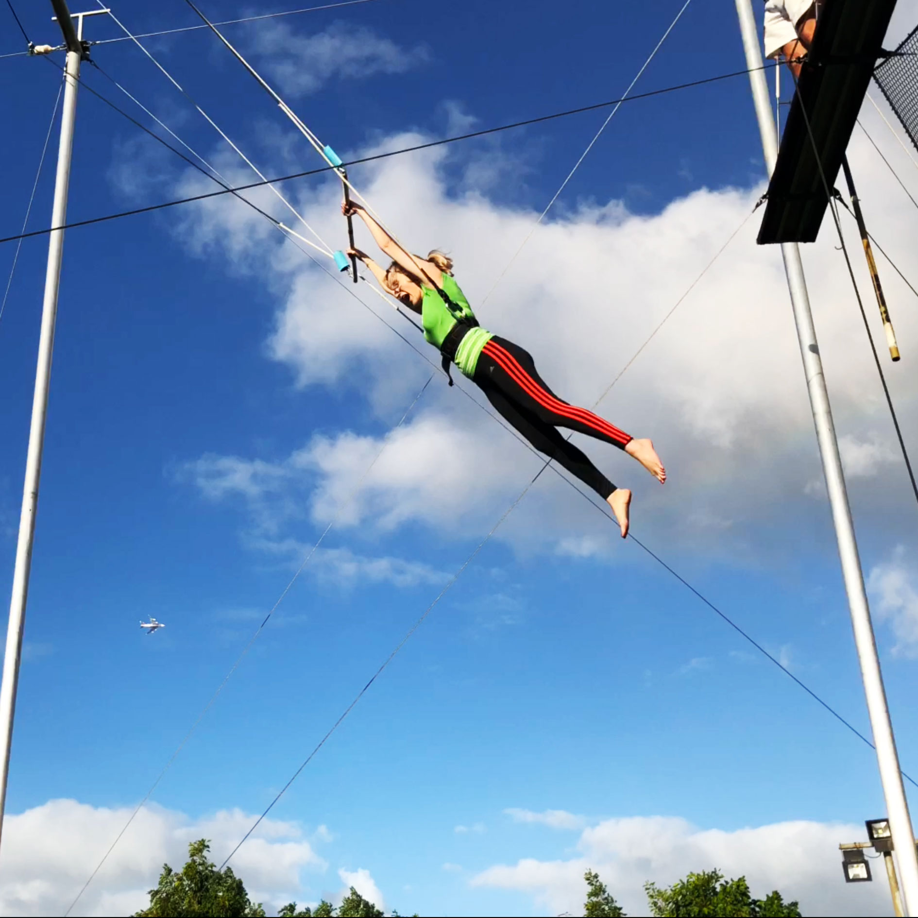 Galia on the Flying Trapeze @Club Med Mauritius | Galia Brener